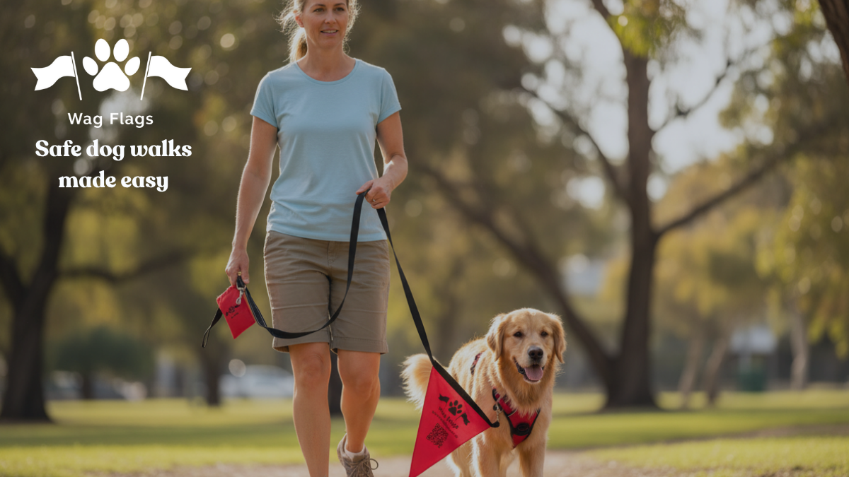 Wag Flags | Safe Dog Walks Made Easy | Dog Walking Safety System